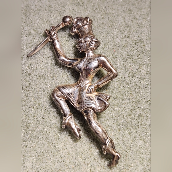 Jewelry | Vintage Silver Majorette Baton Broochpin | Poshmark